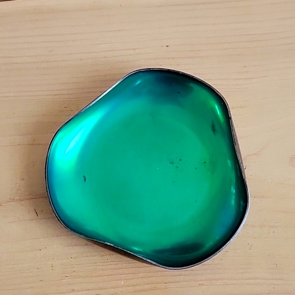 Meka Denmark | Accents | Vintage Meka Denmark Silverplate Green Enamel ...